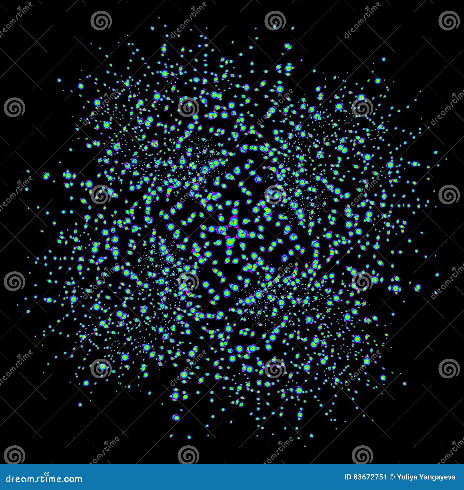 The Explosion of the Bubble Universe. Stock Vector - Illustration of ...