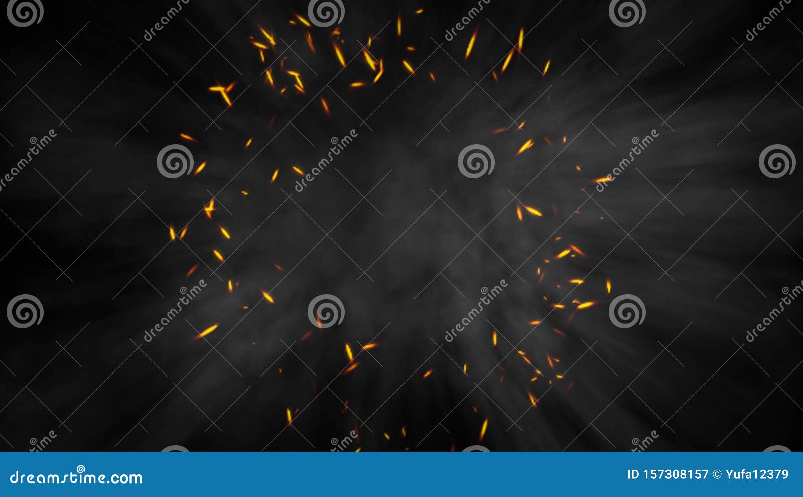 Explosion Burn Particles. Isolated Smoke on Black Background. Design ...