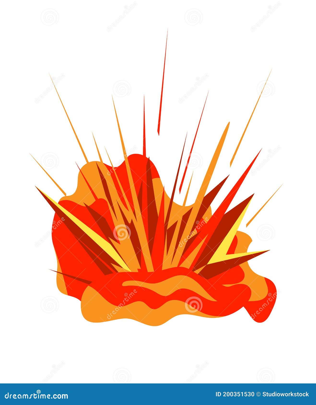 Explosion Burst Isolated on White Background Stock Vector ...