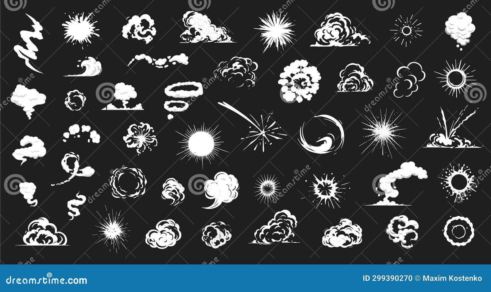 Explosion, Burst Fire Effect of Exploded Dynamite or Nuclear Bombs ...