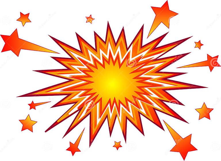 Explosion, Bursting Cartoon Stock Illustration - Illustration of burst ...