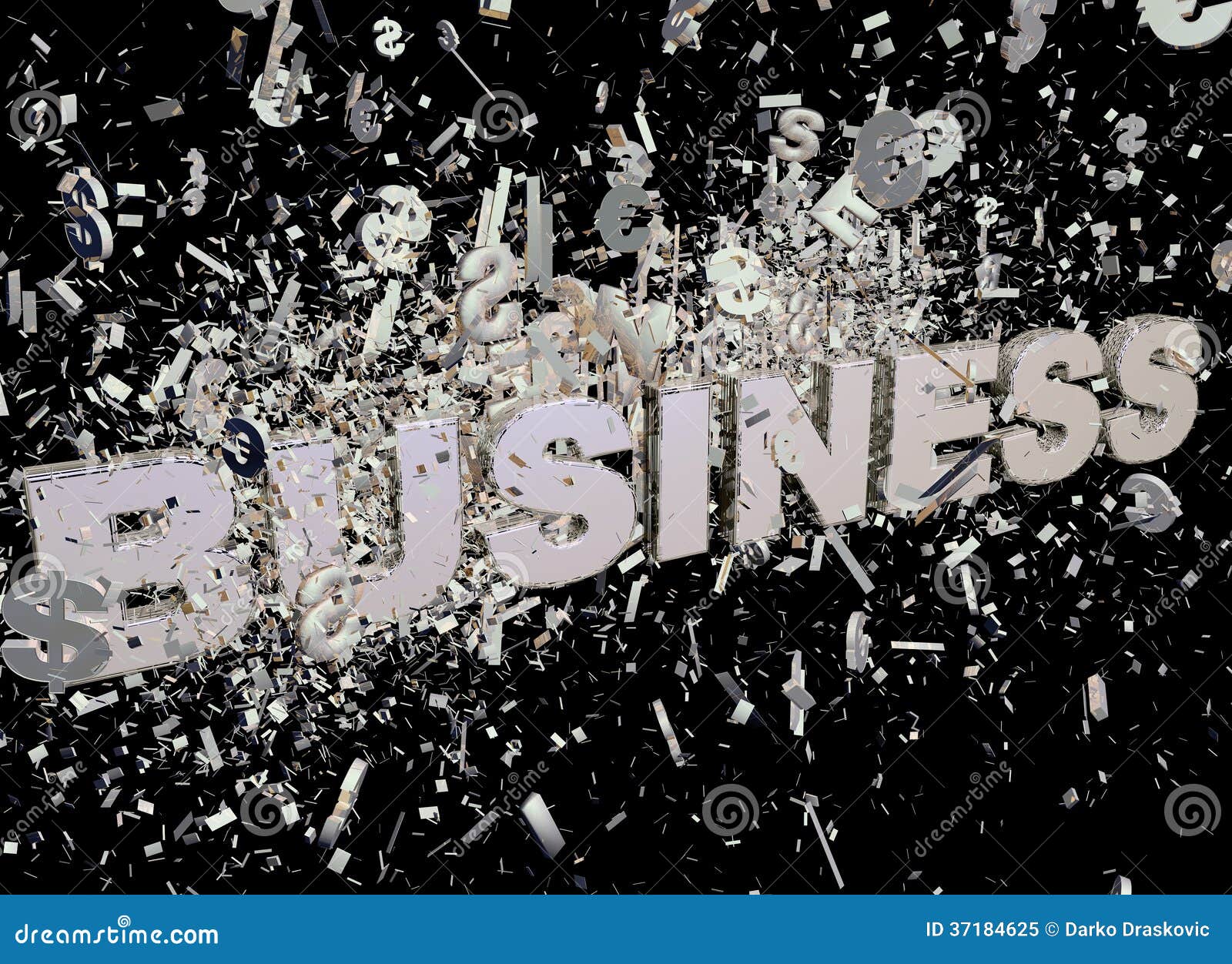 Explosion of business stock illustration. Illustration of cash - 37184625