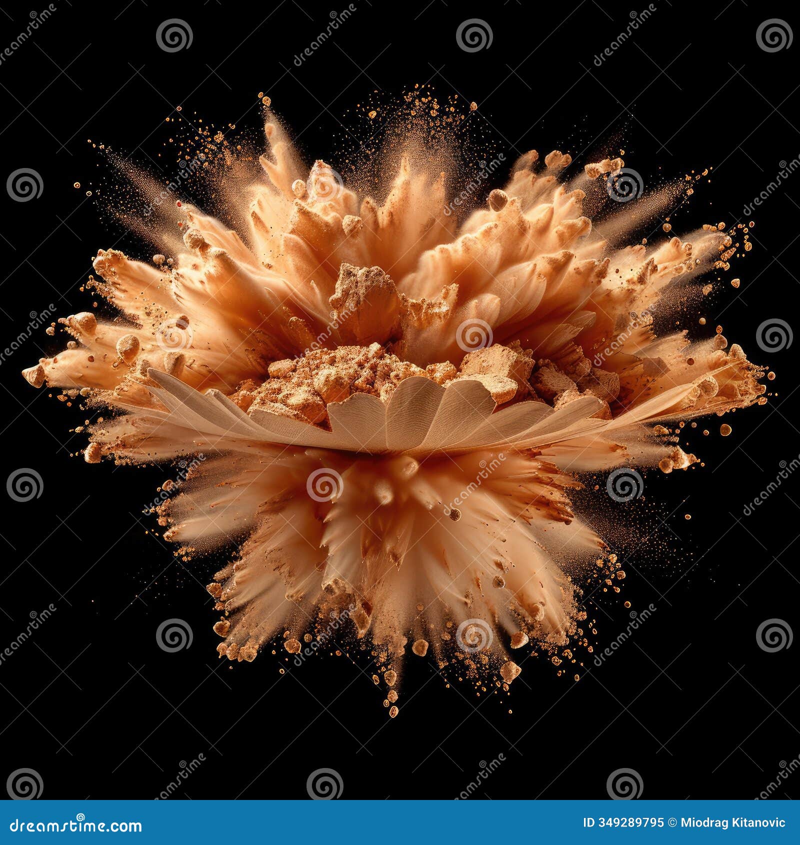 Explosion of Chaos with Vibrant Dust and Particles in a Dramatic ...