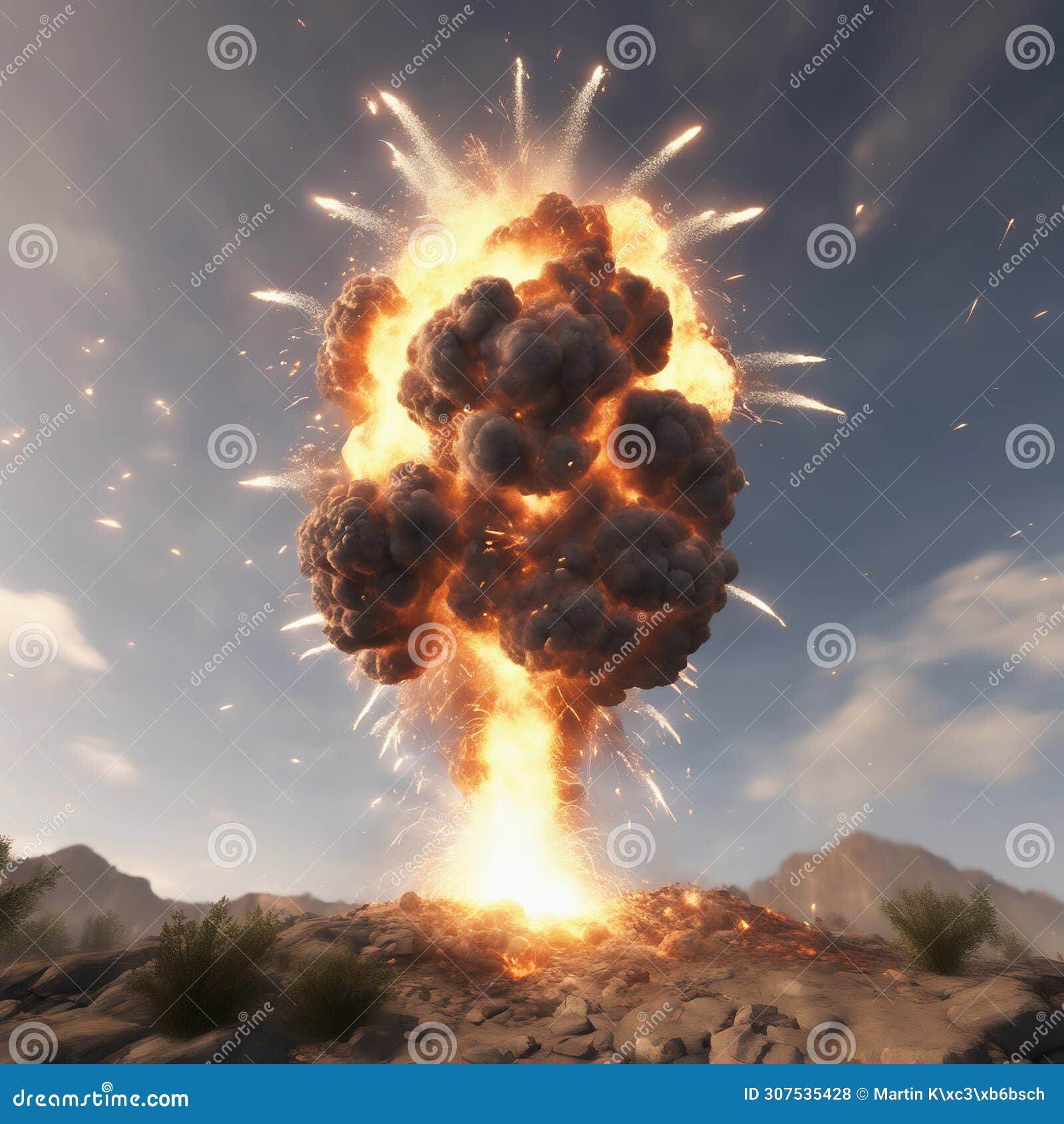 Explosion Cloud, Explosion Effect, Realistic Explosion Boom, Realistic ...