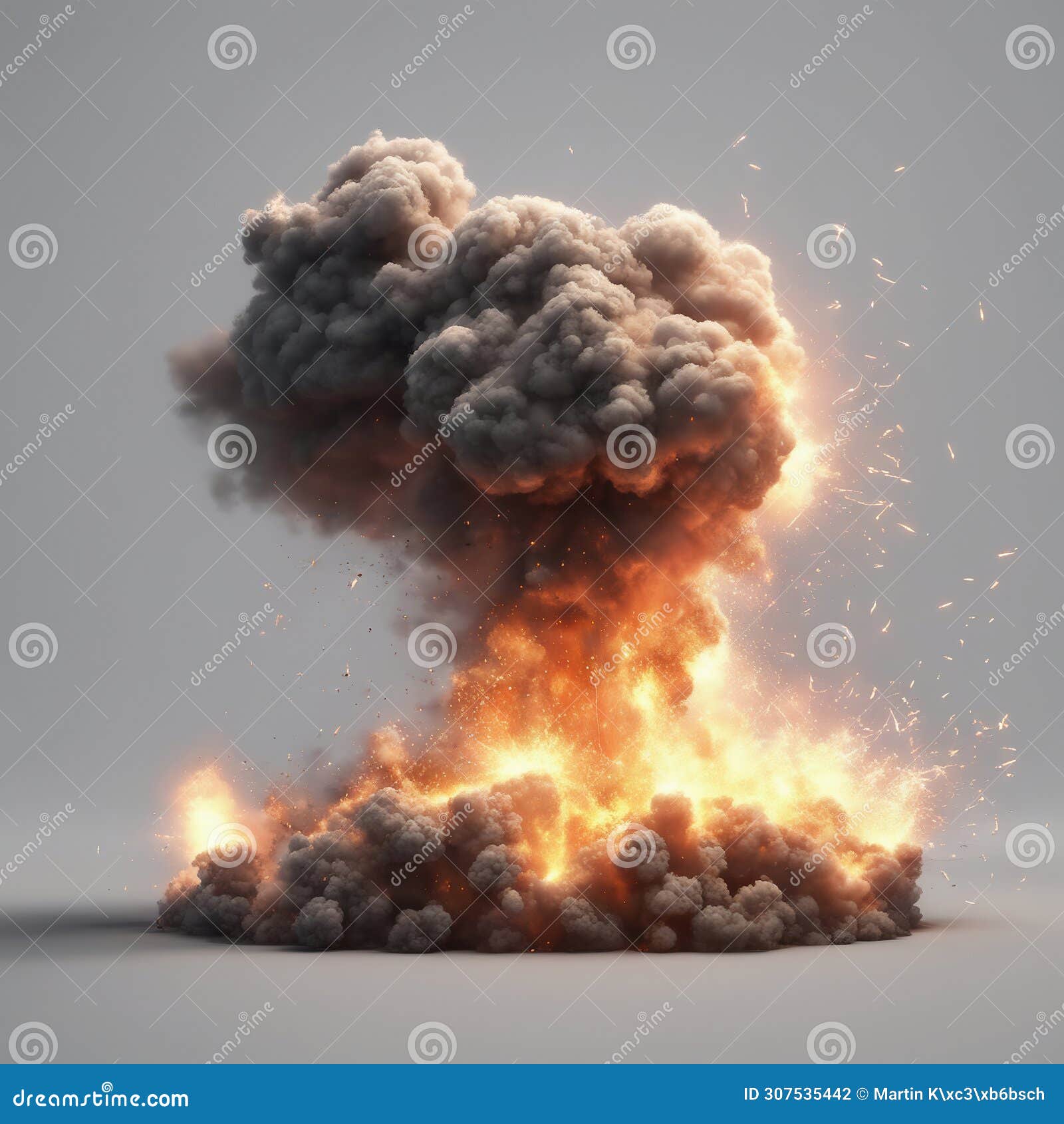 Explosion Cloud, Explosion Effect, Realistic Explosion Boom, Realistic ...