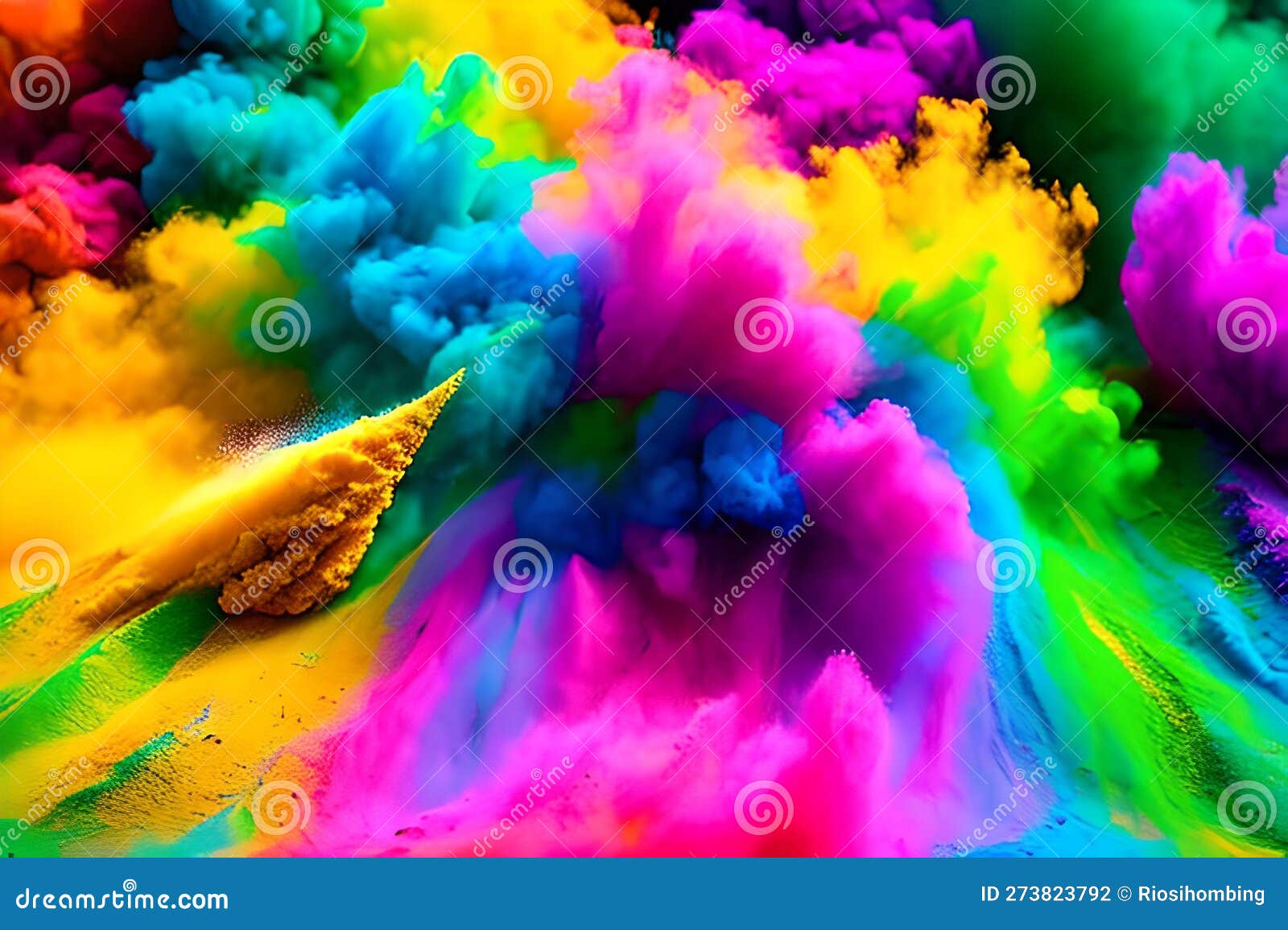 Explosion of Colored Powder Abstract Colored Background. Multicolor ...
