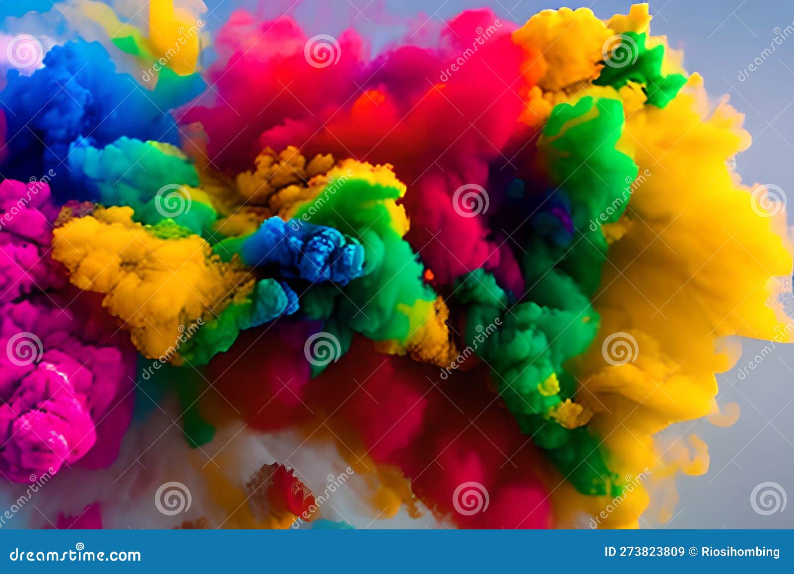 Explosion of Colored Powder Abstract Colored Background. Multicolor ...