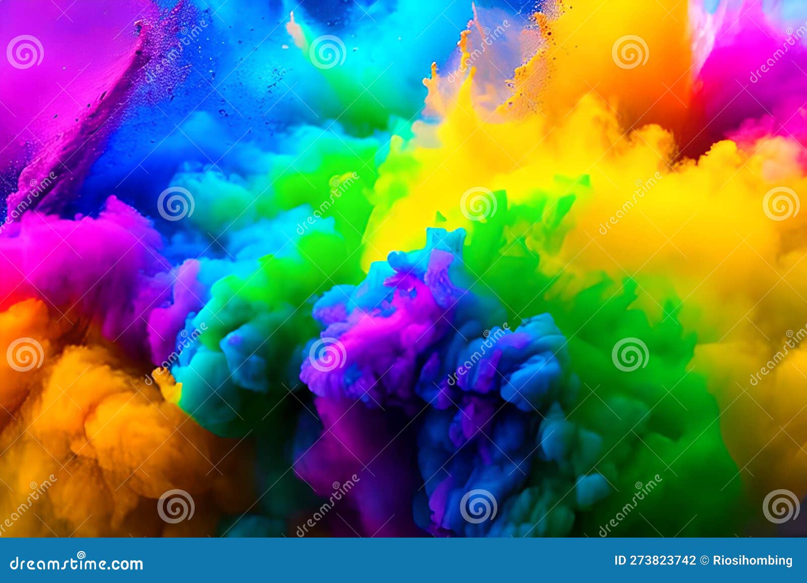 Explosion of Colored Powder Abstract Colored Background. Multicolor ...