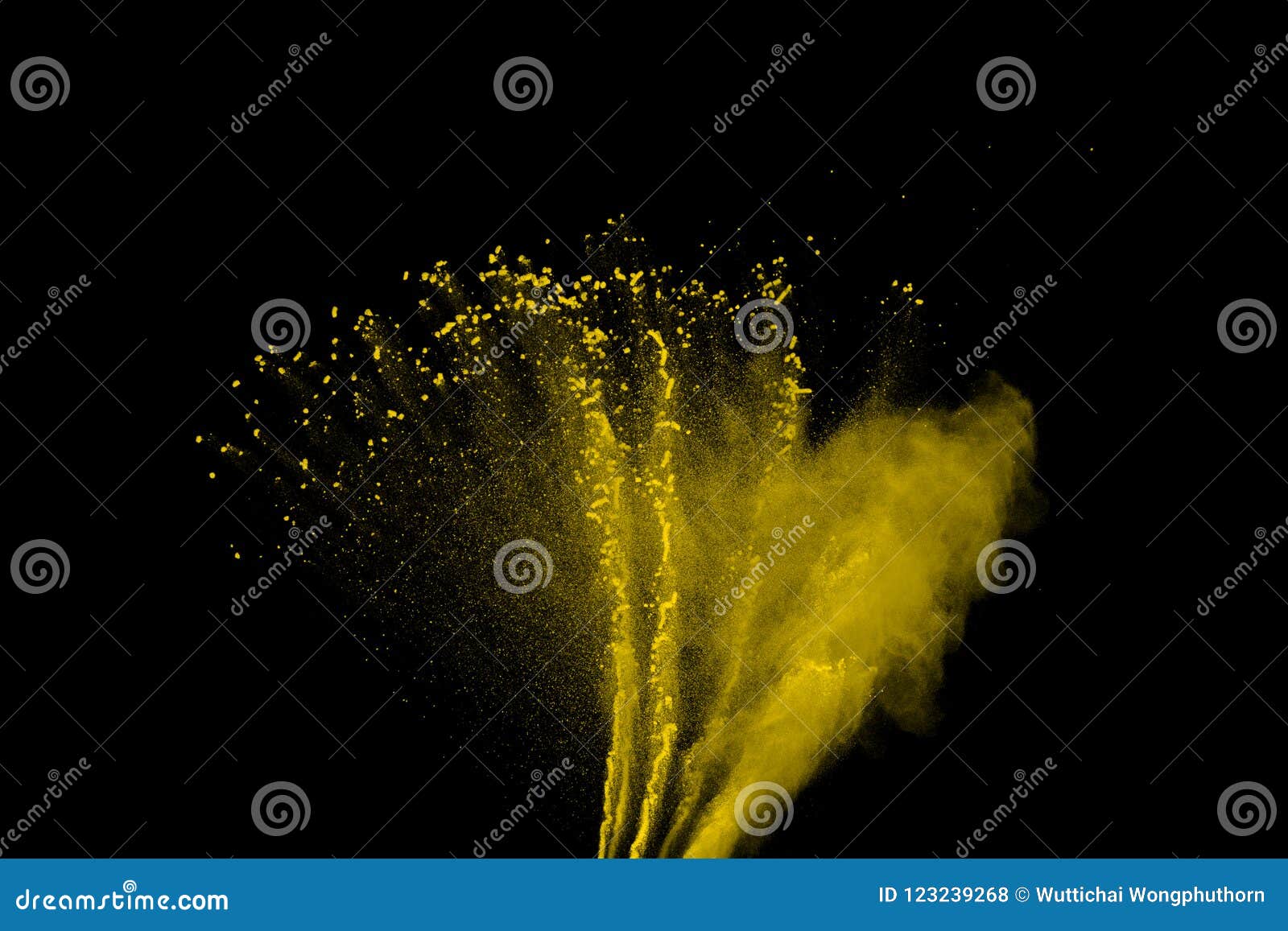 Colored Powder Explosion. Colore Dust Splatted. Stock Photo - Image of ...
