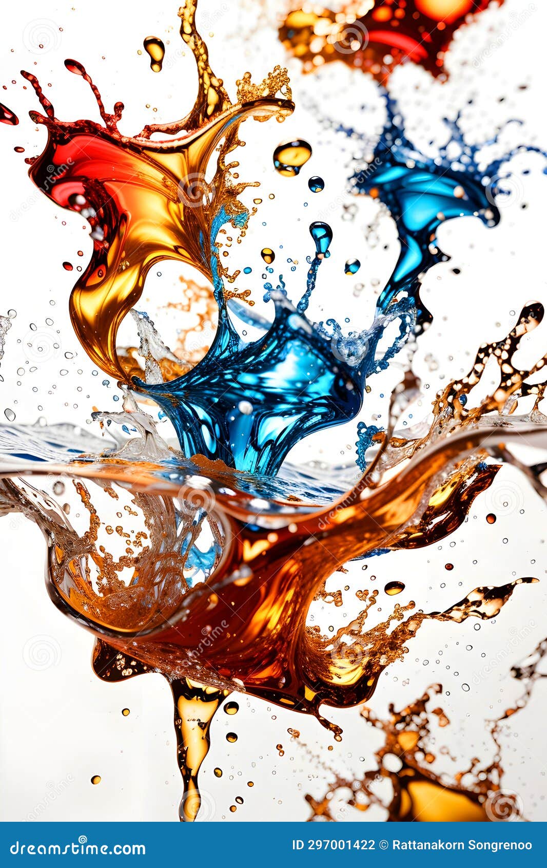 Explosion Colorful Water Splash Background Stock Illustration ...