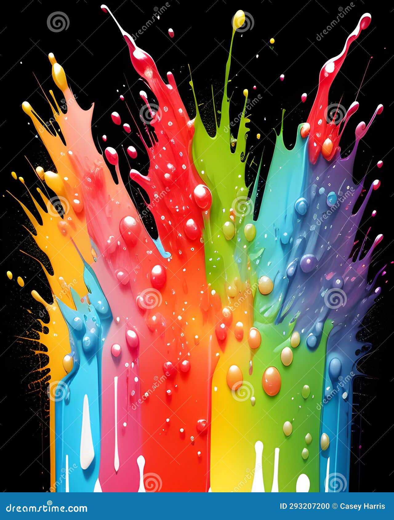 Explosion of Colour stock illustration. Illustration of vibrant - 293207200