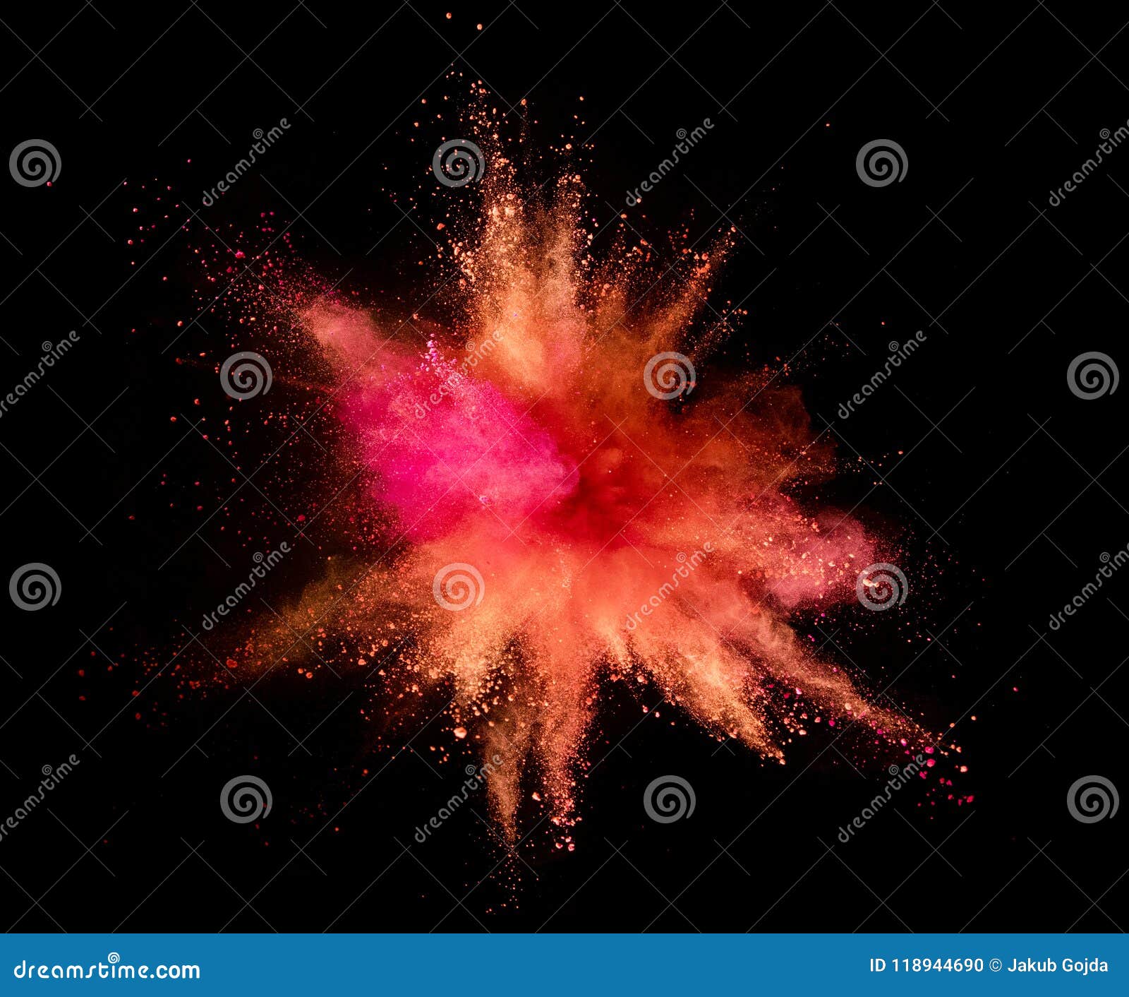 Explosion of Coloured Powder Stock Photo - Image of outburst, creative ...