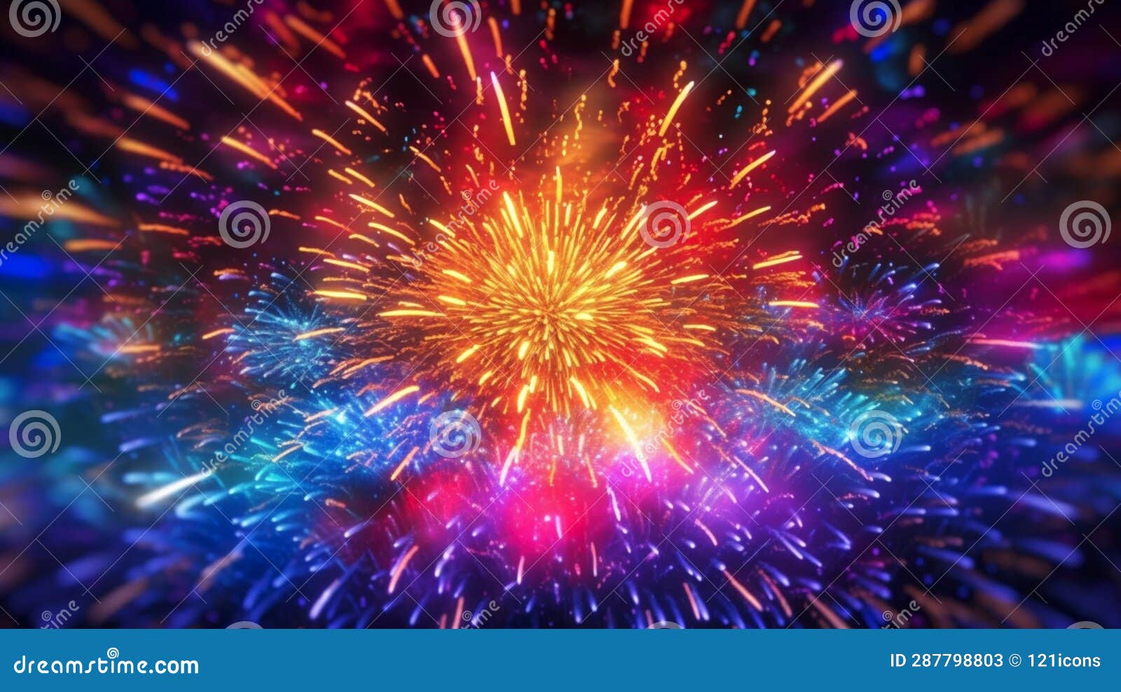 Explosion of Colours Speed Lights Background. Generative AI Stock ...