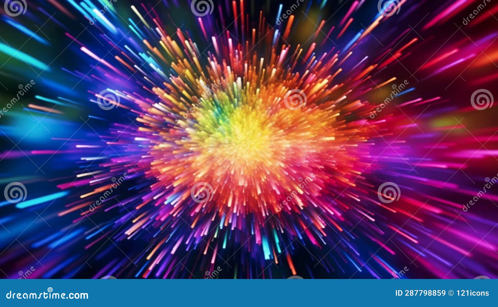 Explosion of Colours Speed Lights Background. Generative AI Stock ...