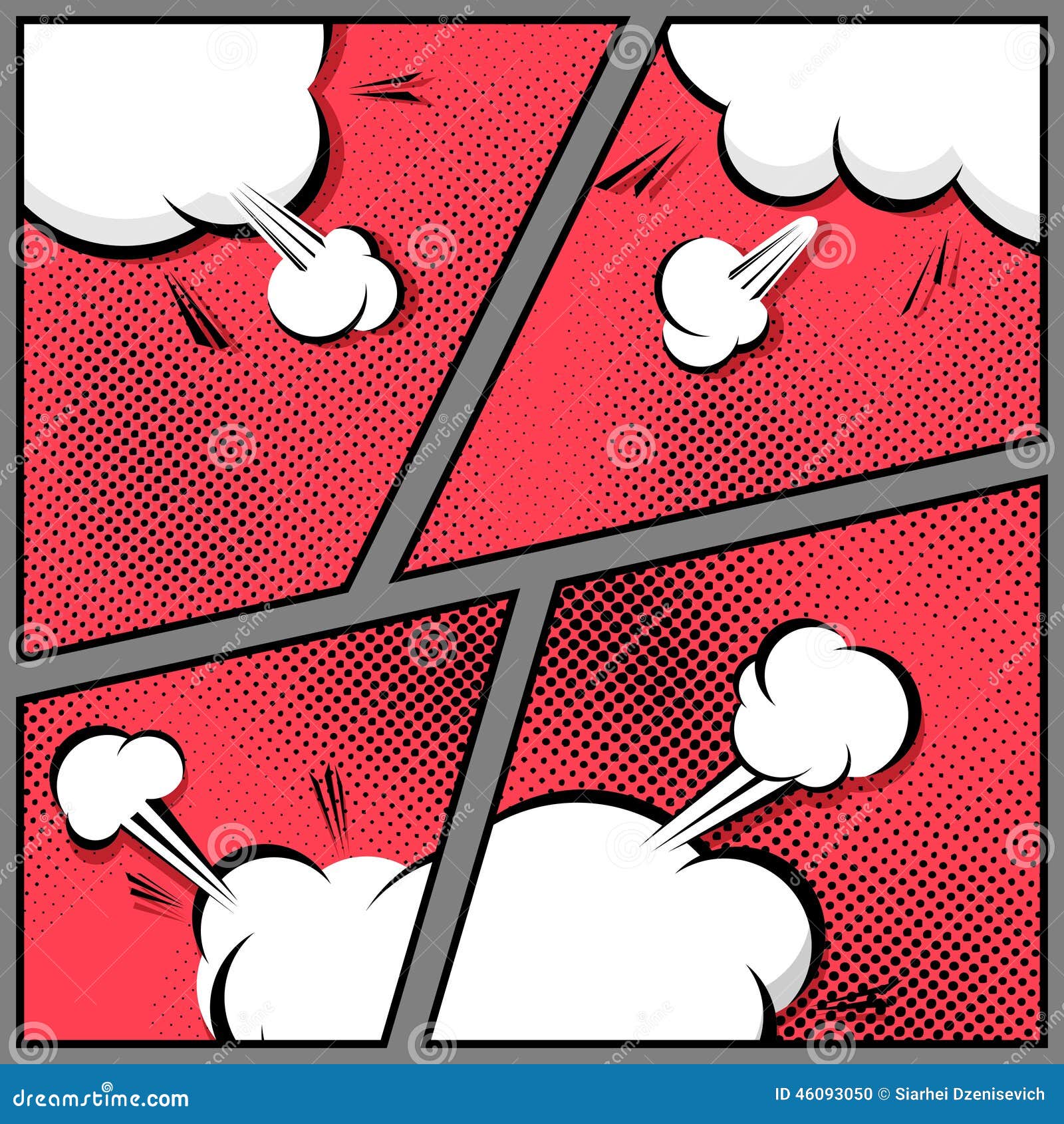 Explosion Comique De Bruit-art De Bulle De La Parole De Page ...