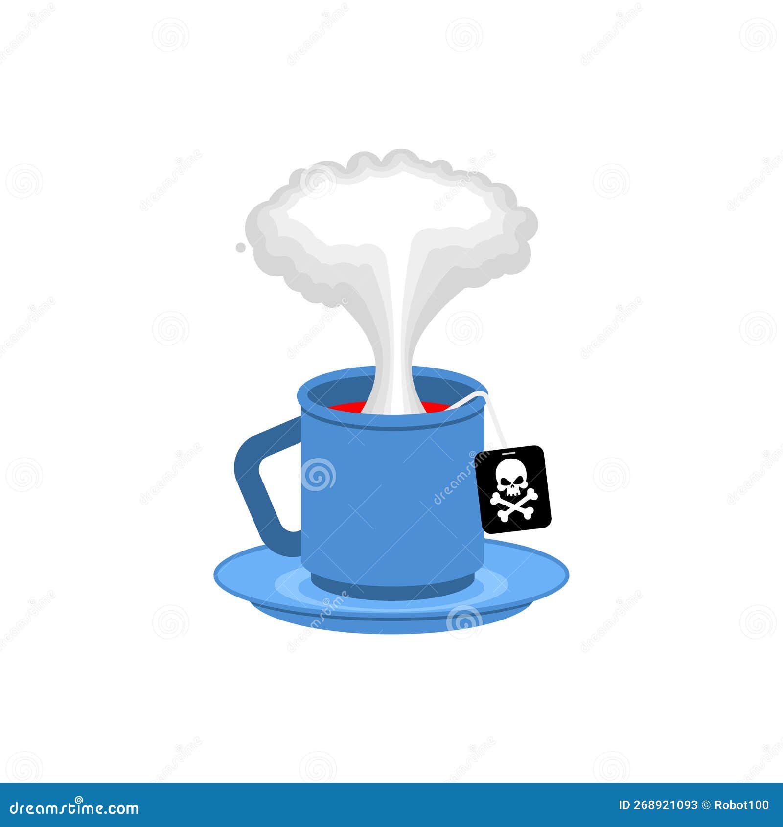 Explosion in Cup of Coffee. Nuclear Explosion in a Mug Stock ...