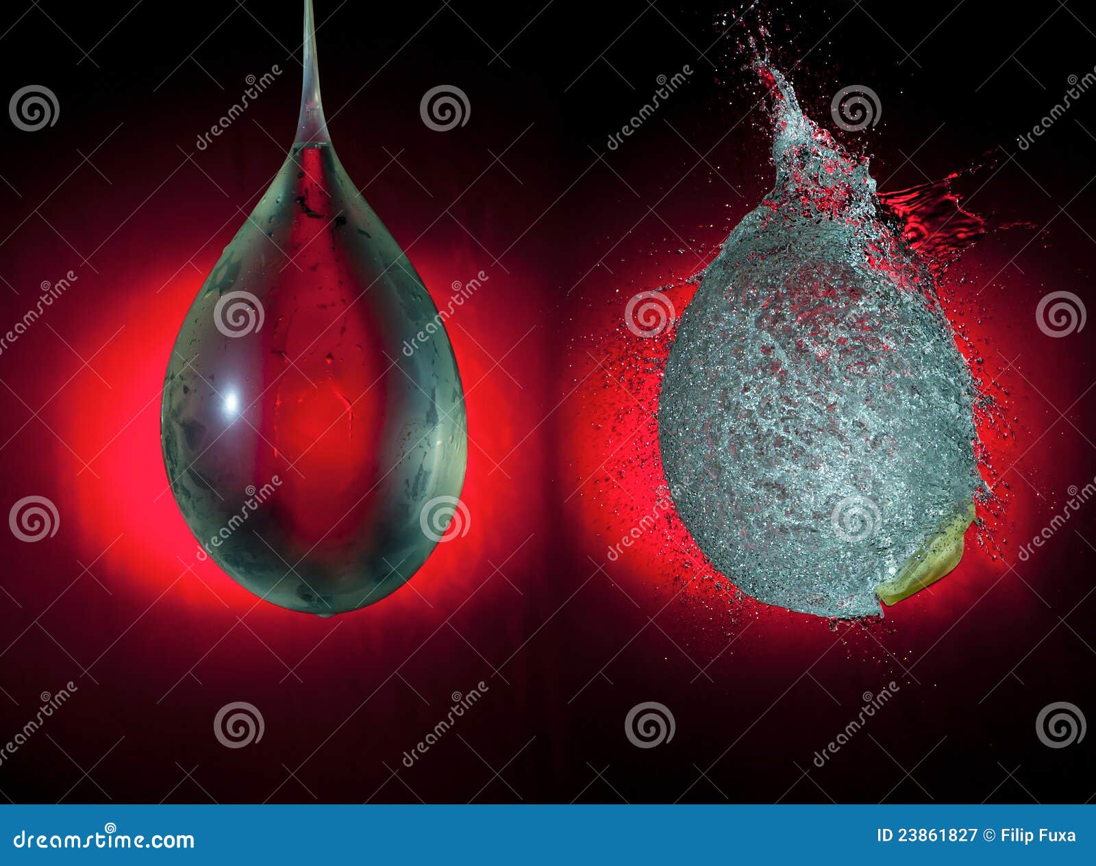 Explosion de ballon image stock. Image du balle, clair - 23861827