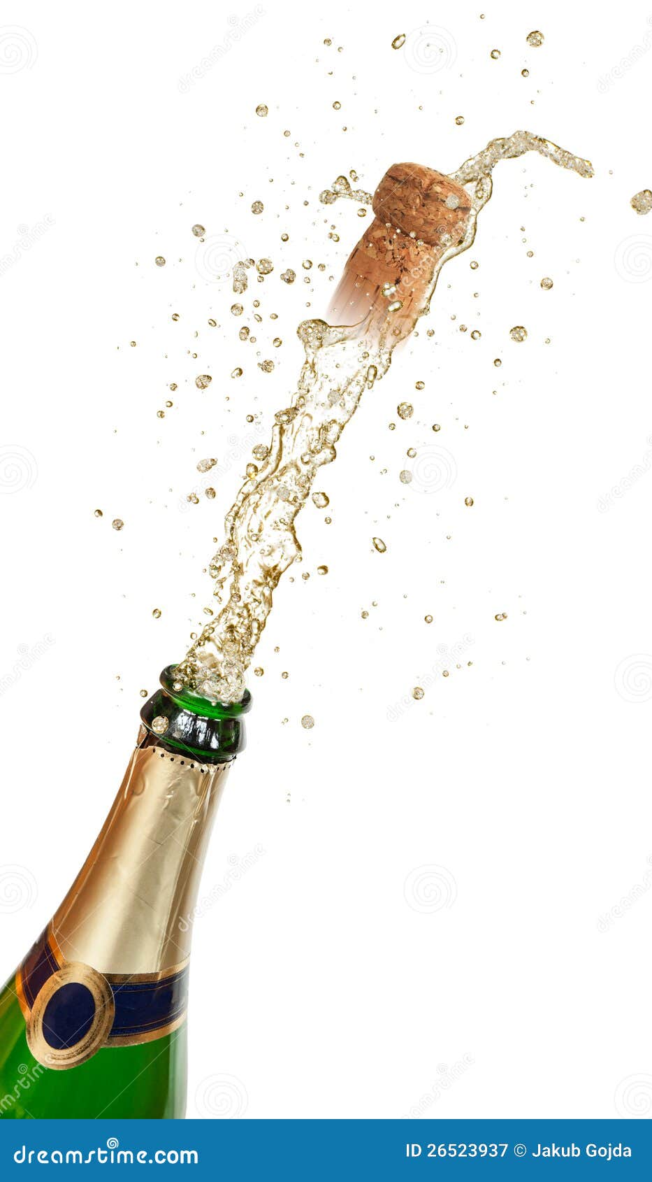 Explosion de Champagne image stock. Image du alcool, verticale - 26523937