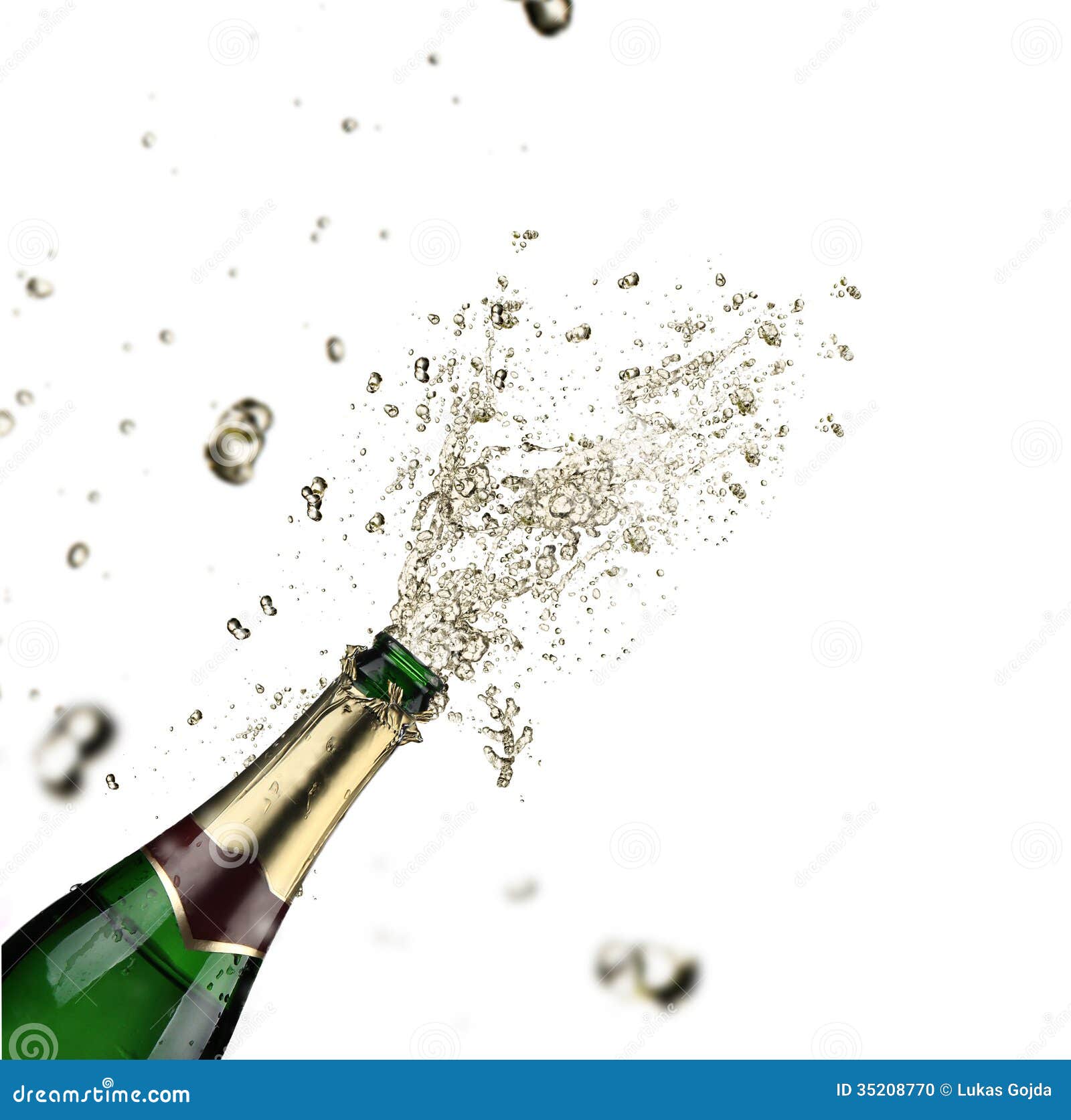Explosion de Champagne photo stock. Image du explosion - 35208770