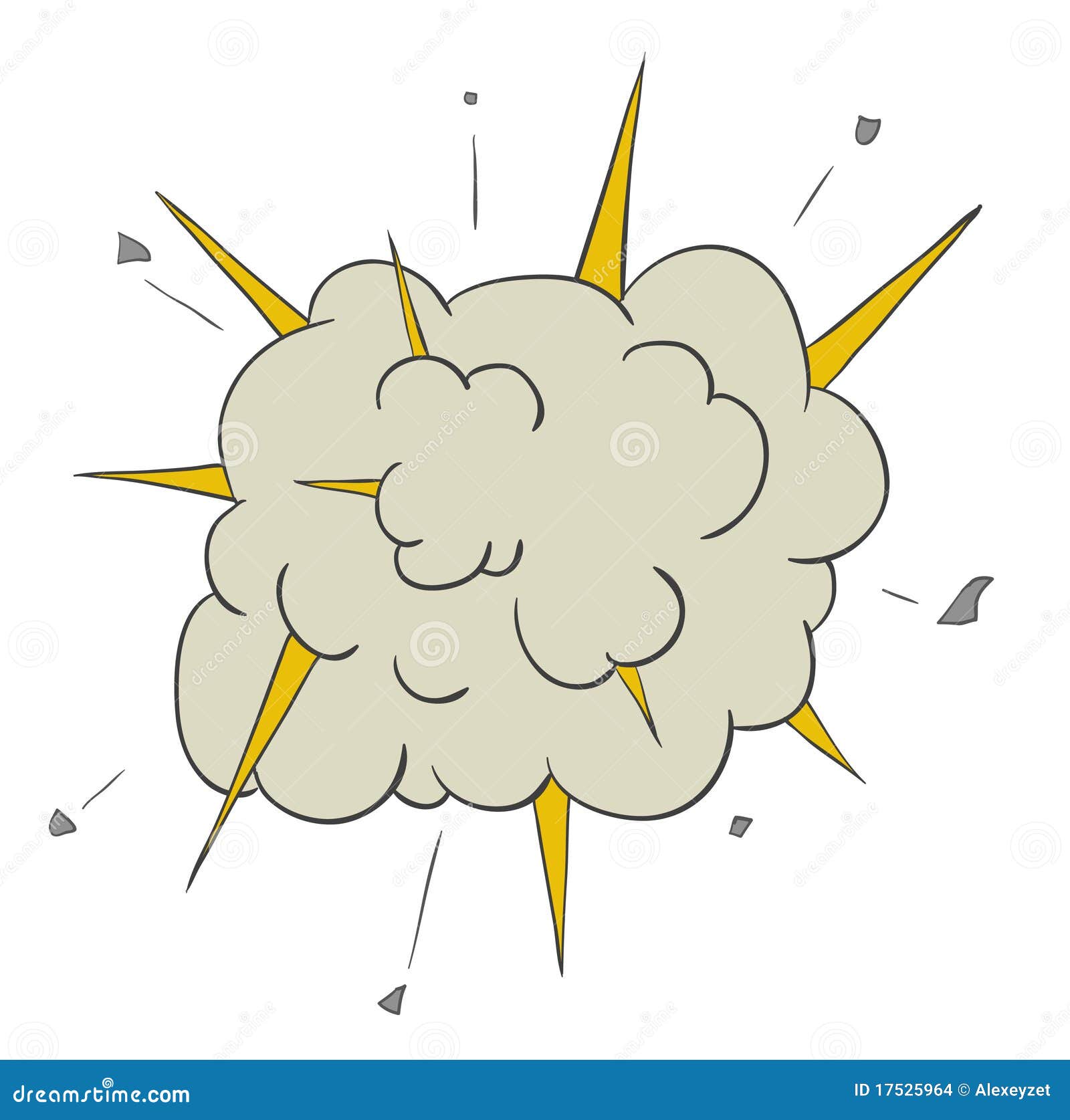 Explosion de dessin animé illustration de vecteur. Illustration du ...