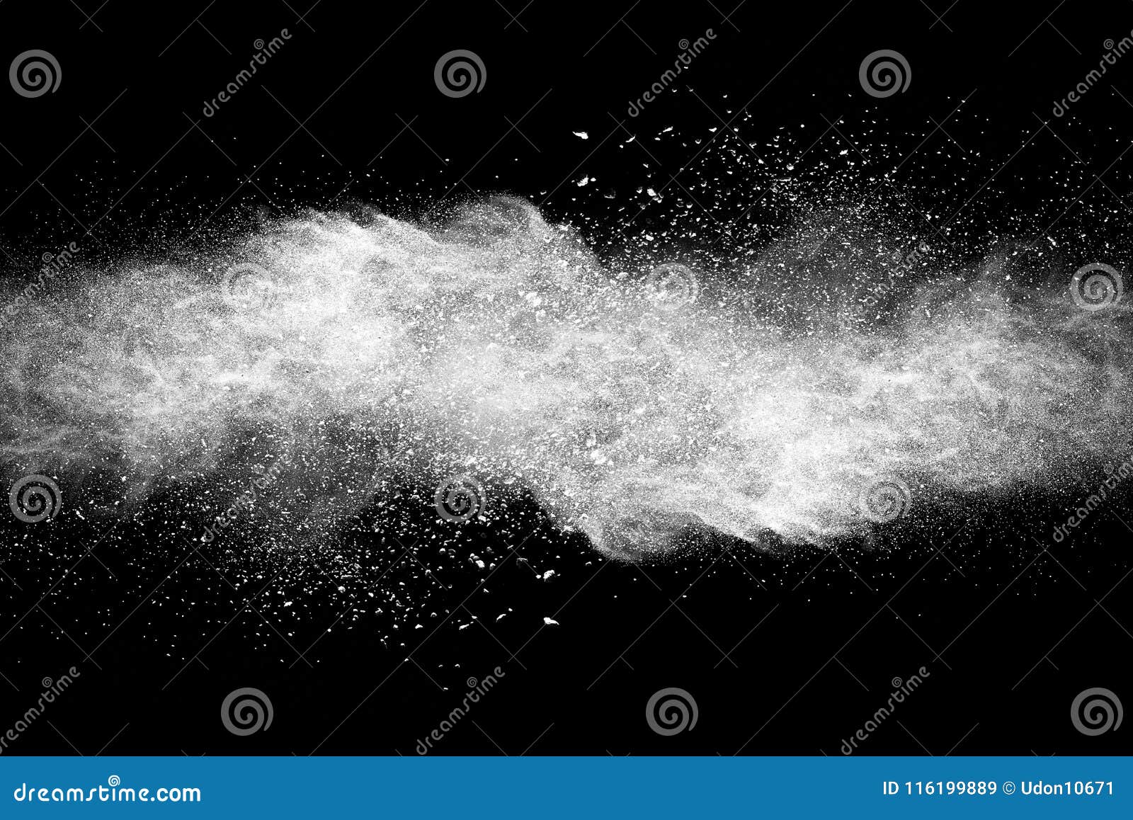 Explosion De La Poudre Blanche Image stock - Image du fumée, particule ...