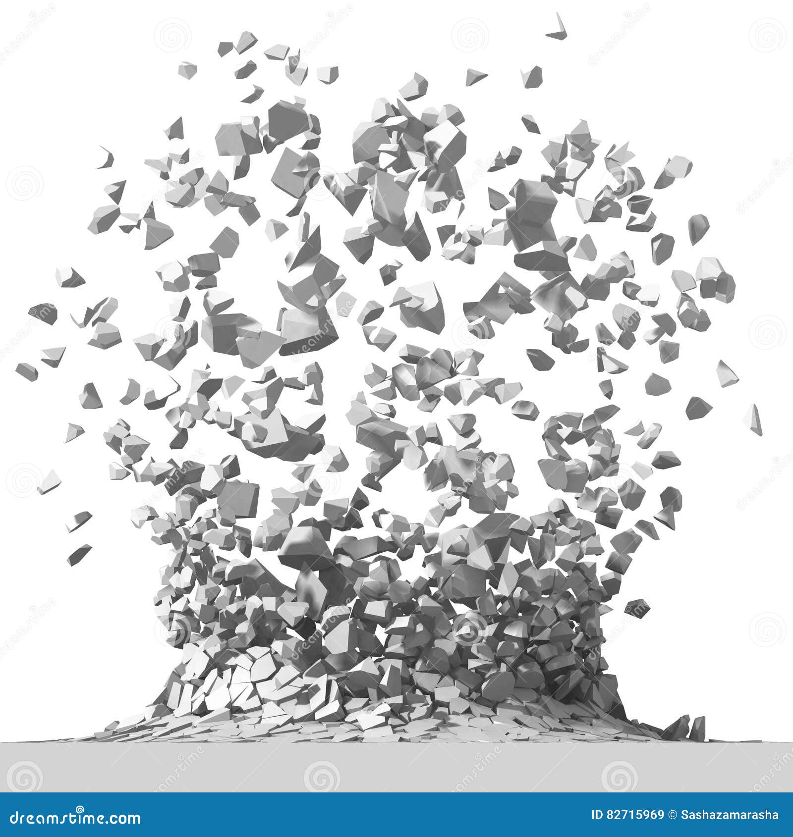 Explosion Destruction with Many Chaotic Fragments. Abstract Destruction ...