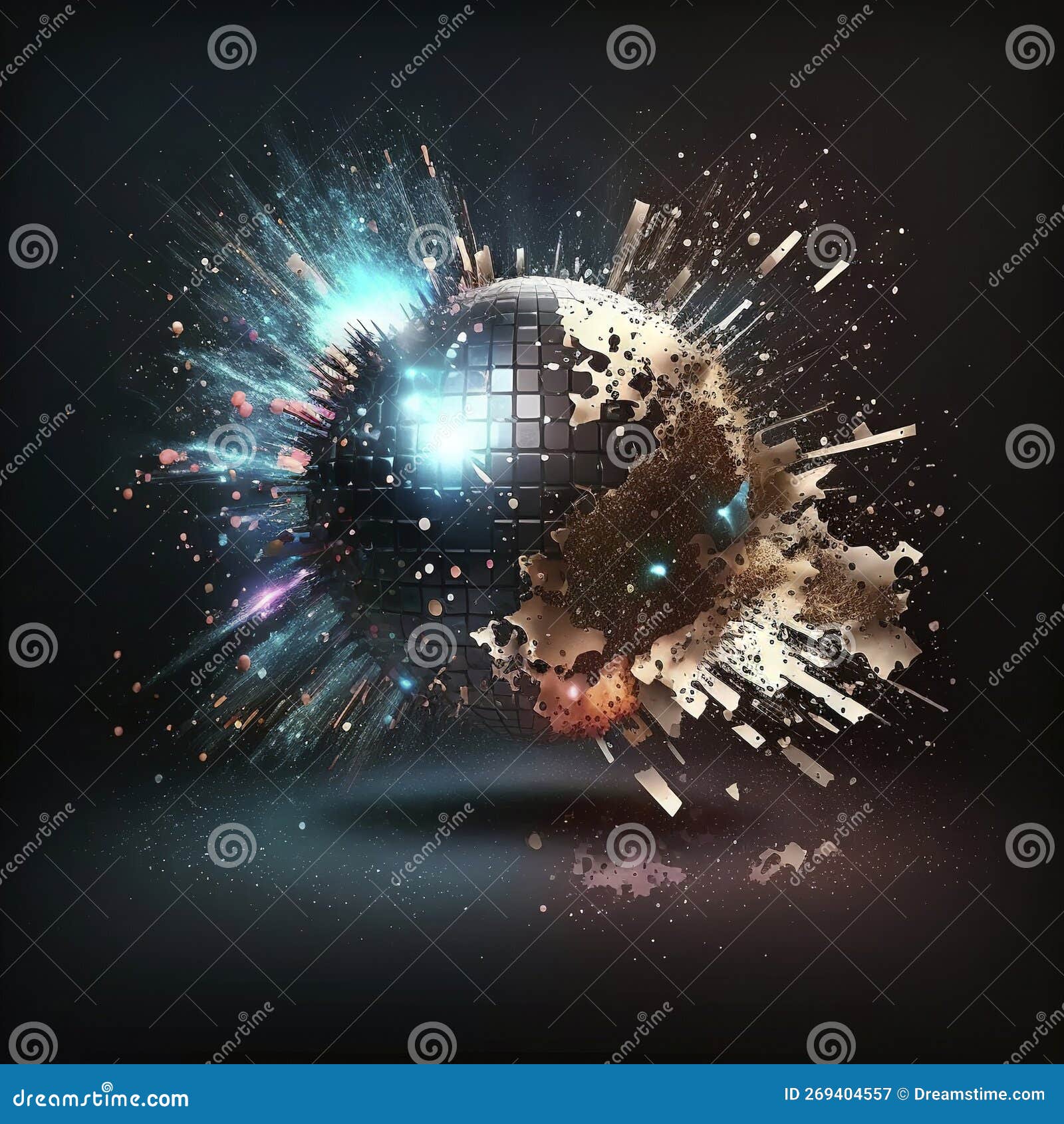 Exploding Disco Ball