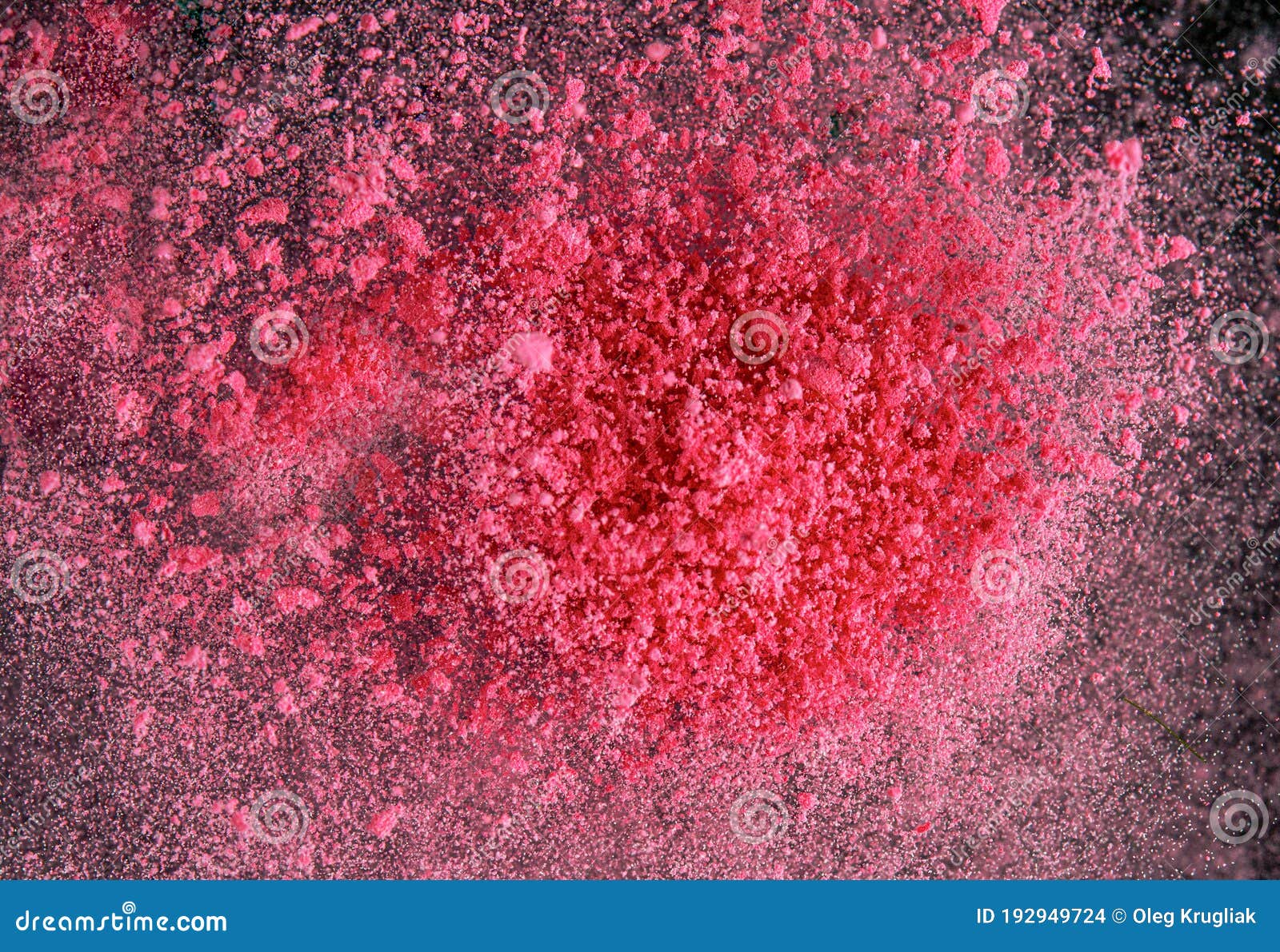 Explosion of Dry Red Paint Powder Stock Photo - Image of cuisine, green ...