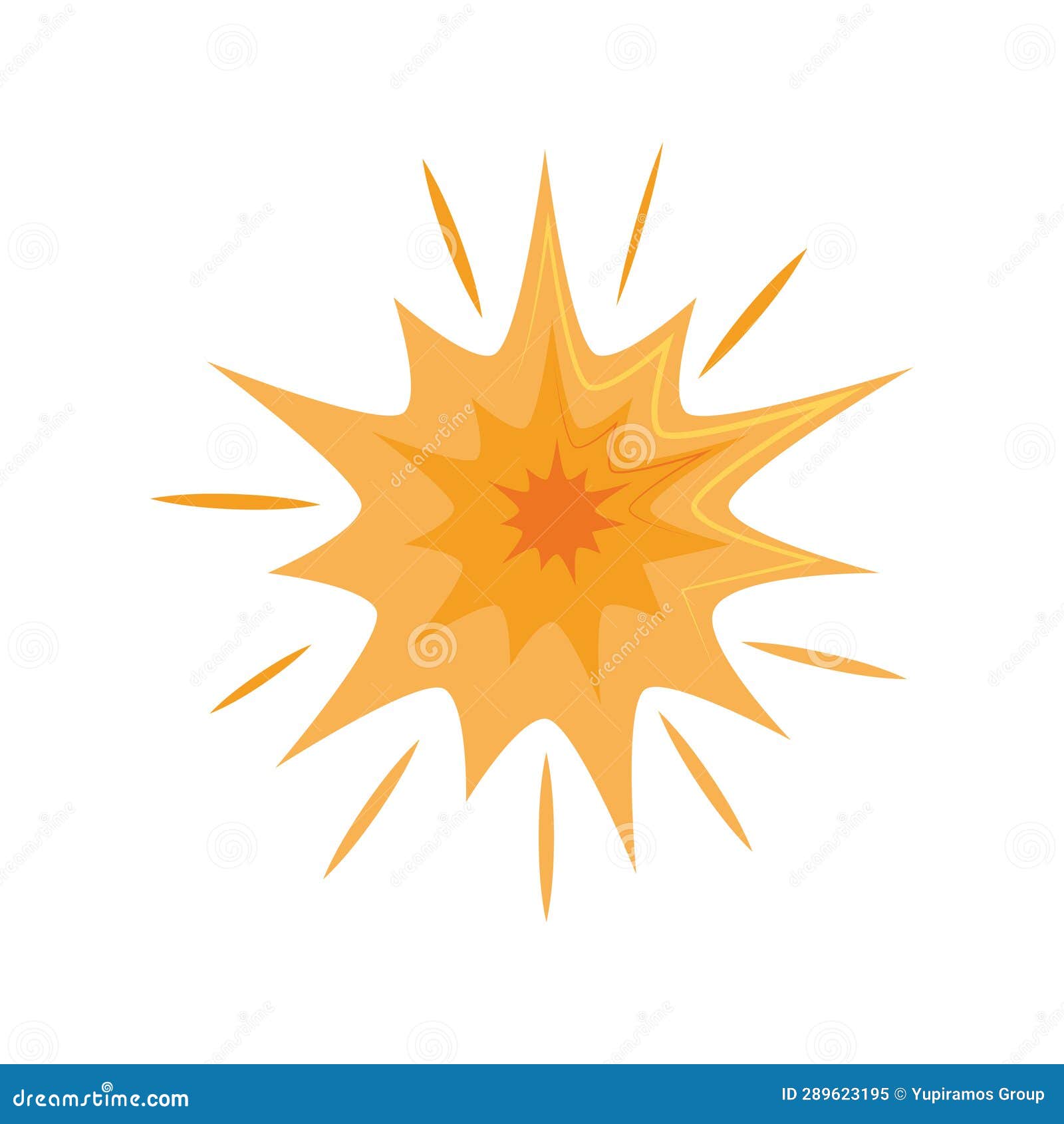 Explosion effect bright stock vector. Illustration of flame - 289623195
