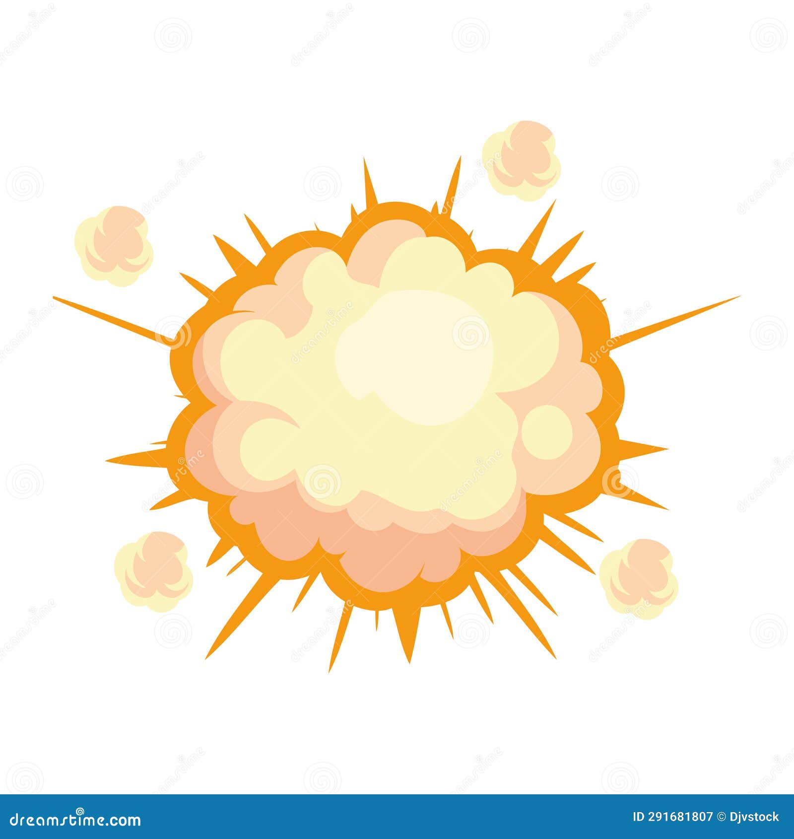 Explosion effect comic stock vector. Illustration of energy - 291681807
