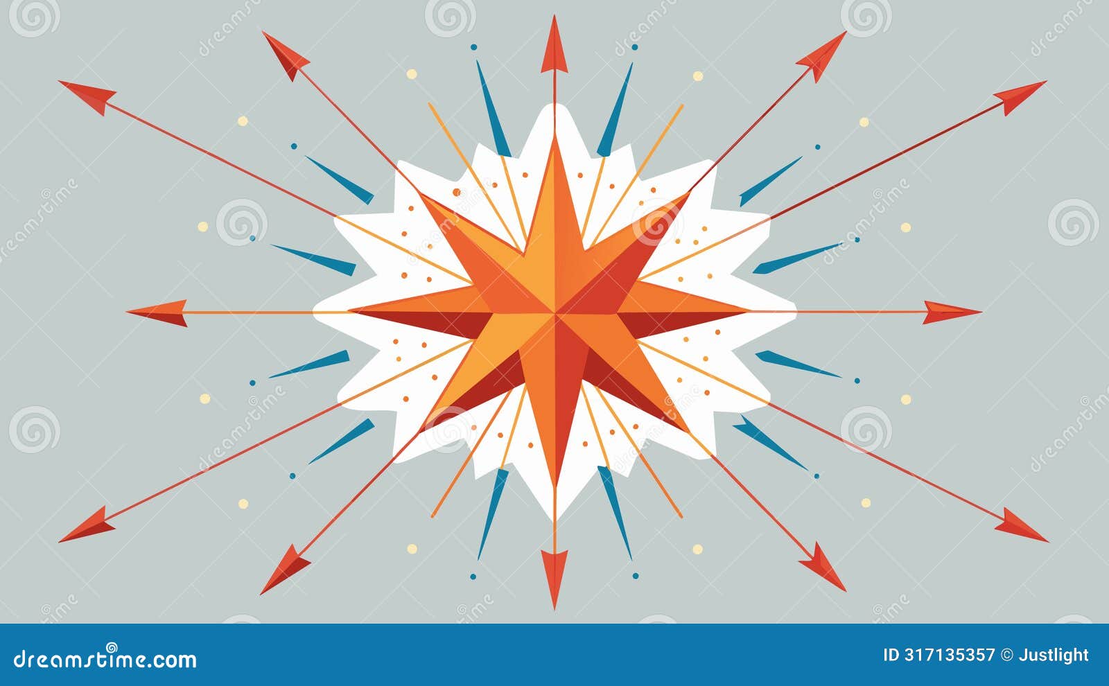 An Explosion Effect Diagram with a Central Point Representing the ...
