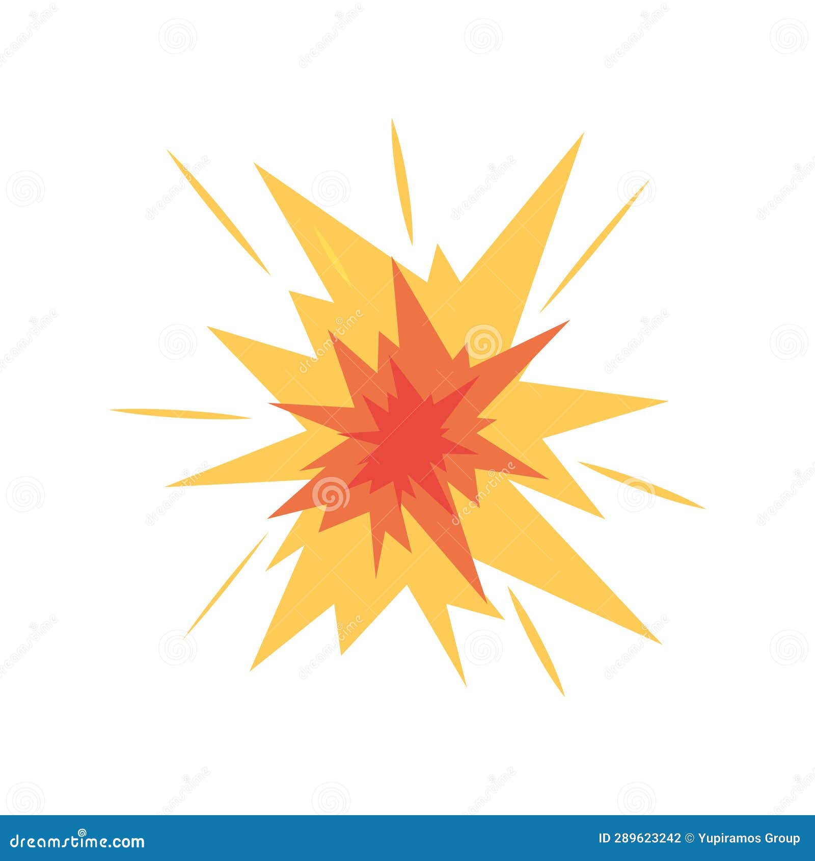 Explosion effect icon stock vector. Illustration of dynamite - 289623242