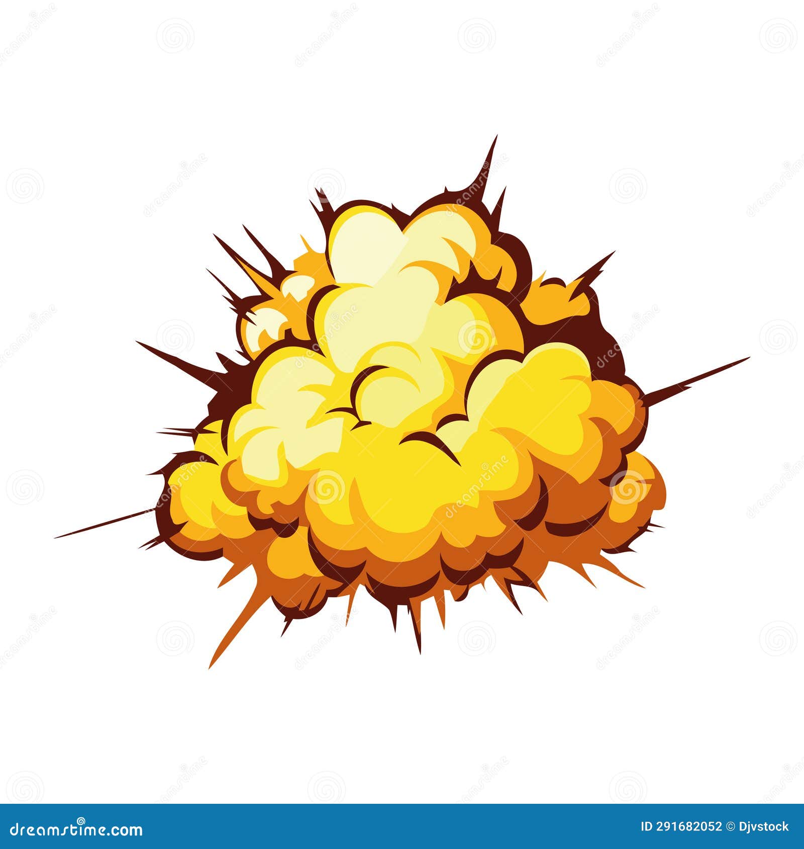 Explosion effect power stock vector. Illustration of flame - 291682052