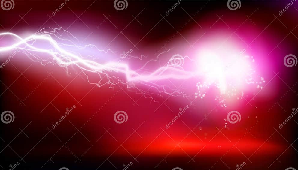Explosion, Electric Discharge. Vector Illustration. Stock Vector ...