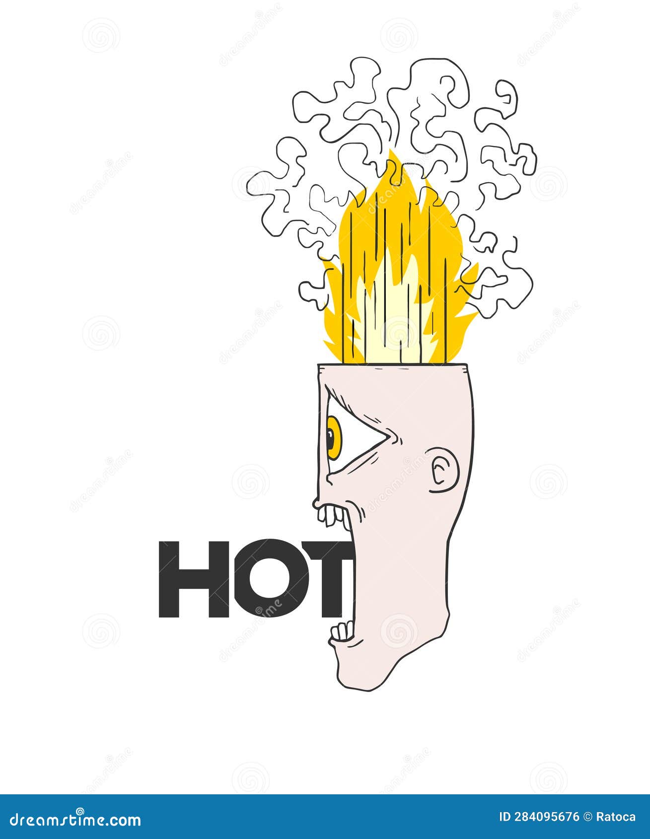 Explosion face draw stock vector. Illustration of people - 284095676