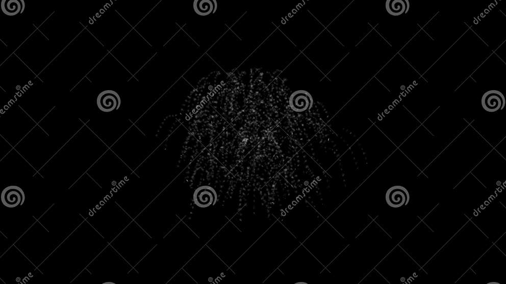 Explosion and Fall of Particles Under the Influence of Gravity on Black ...