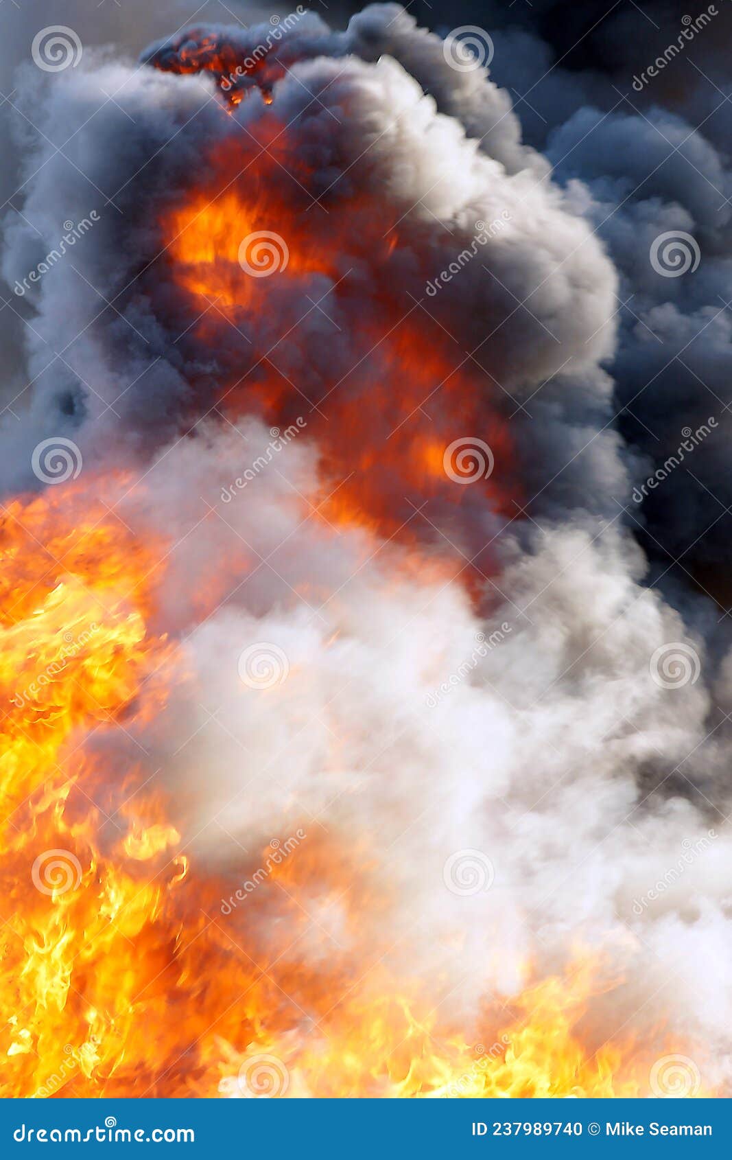 Explosion and Fire Ball, Supersonic Expansion of Hot Gasses on Fire ...