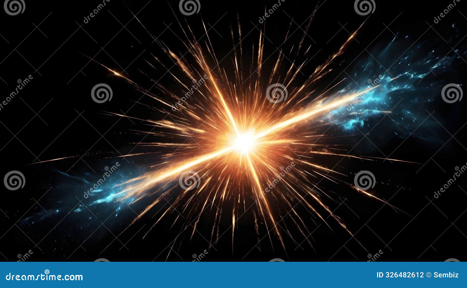 Explosion of Fire, Brilliant Light Explosion on Dark Backdrop Stock ...