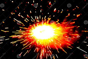 Explosion of a Fire Cracker Stock Image - Image of fire, light: 11434689