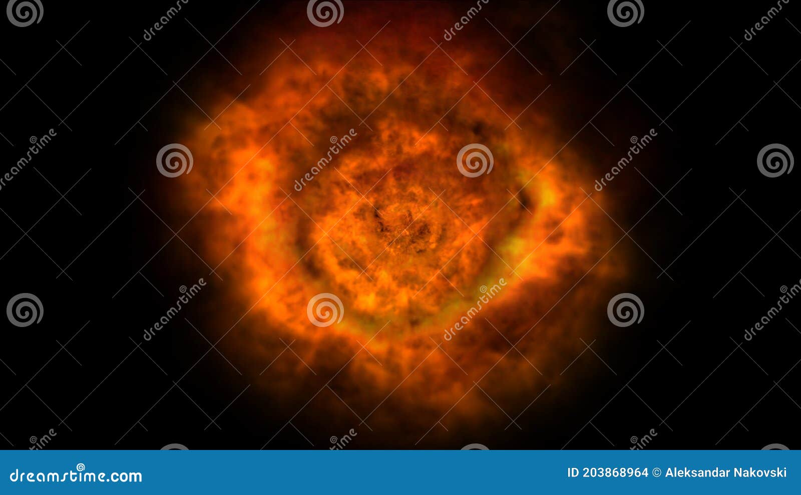 Explosion Fire Flame Ball Illustration Stock Illustration ...