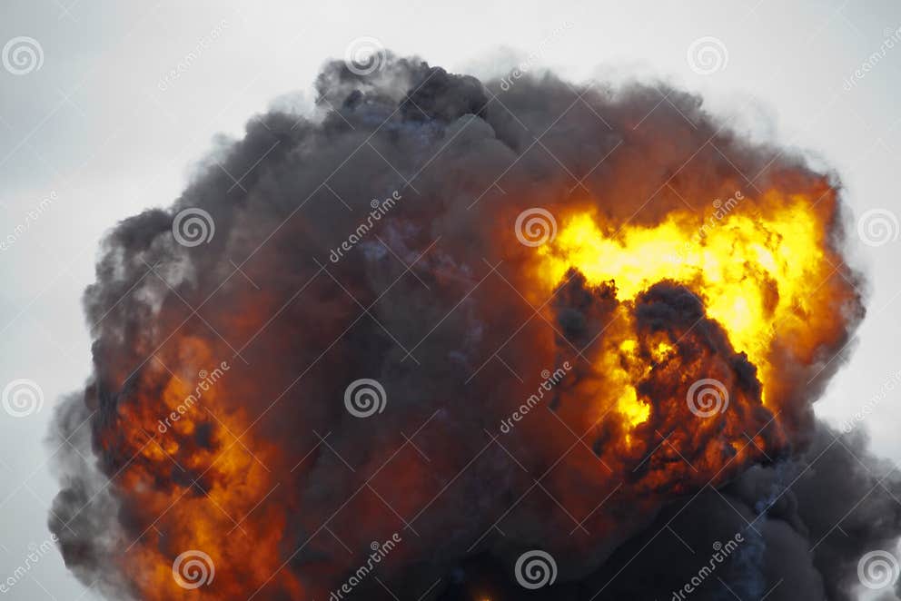 Explosion fireball stock image. Image of blazing, pyrotechnic - 27291459