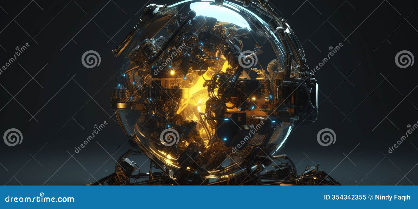 Explosion of Fireball Electrical Energy, Elemental Stock Illustration ...