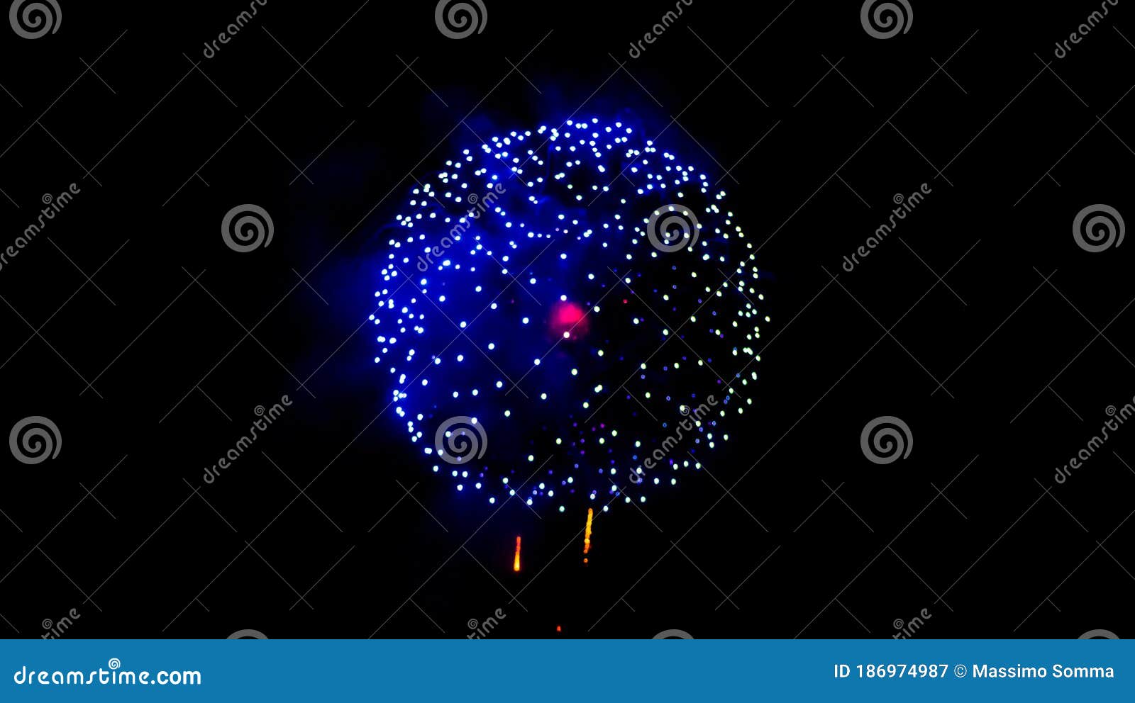 Globular Firework Explosion Stock Image - Image of sail, sparks: 186974987