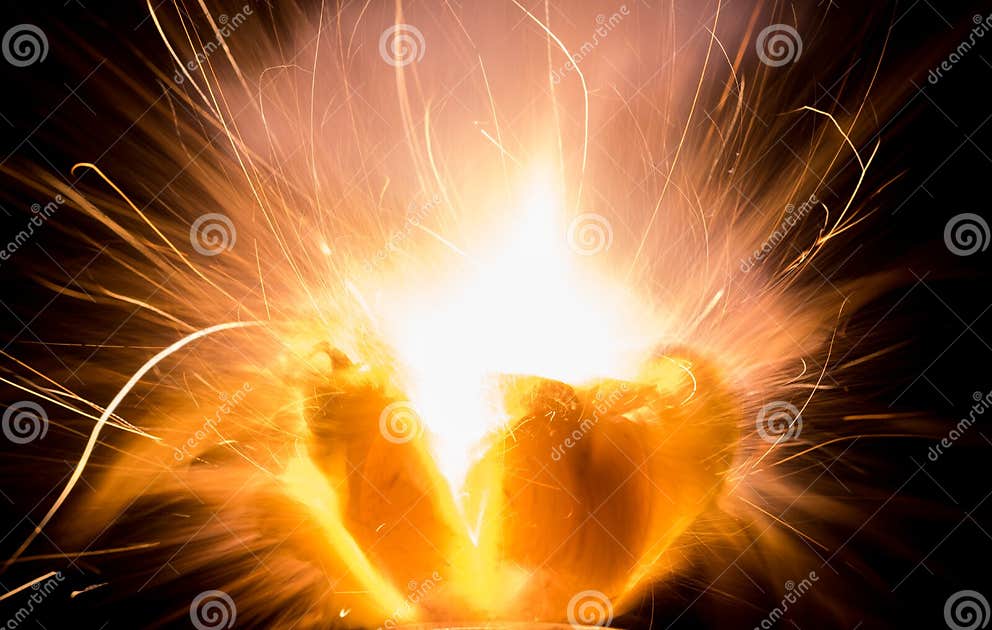 The Explosion of Fruit, Flash and Smoke, Apple, Lemon, Orange Stock ...