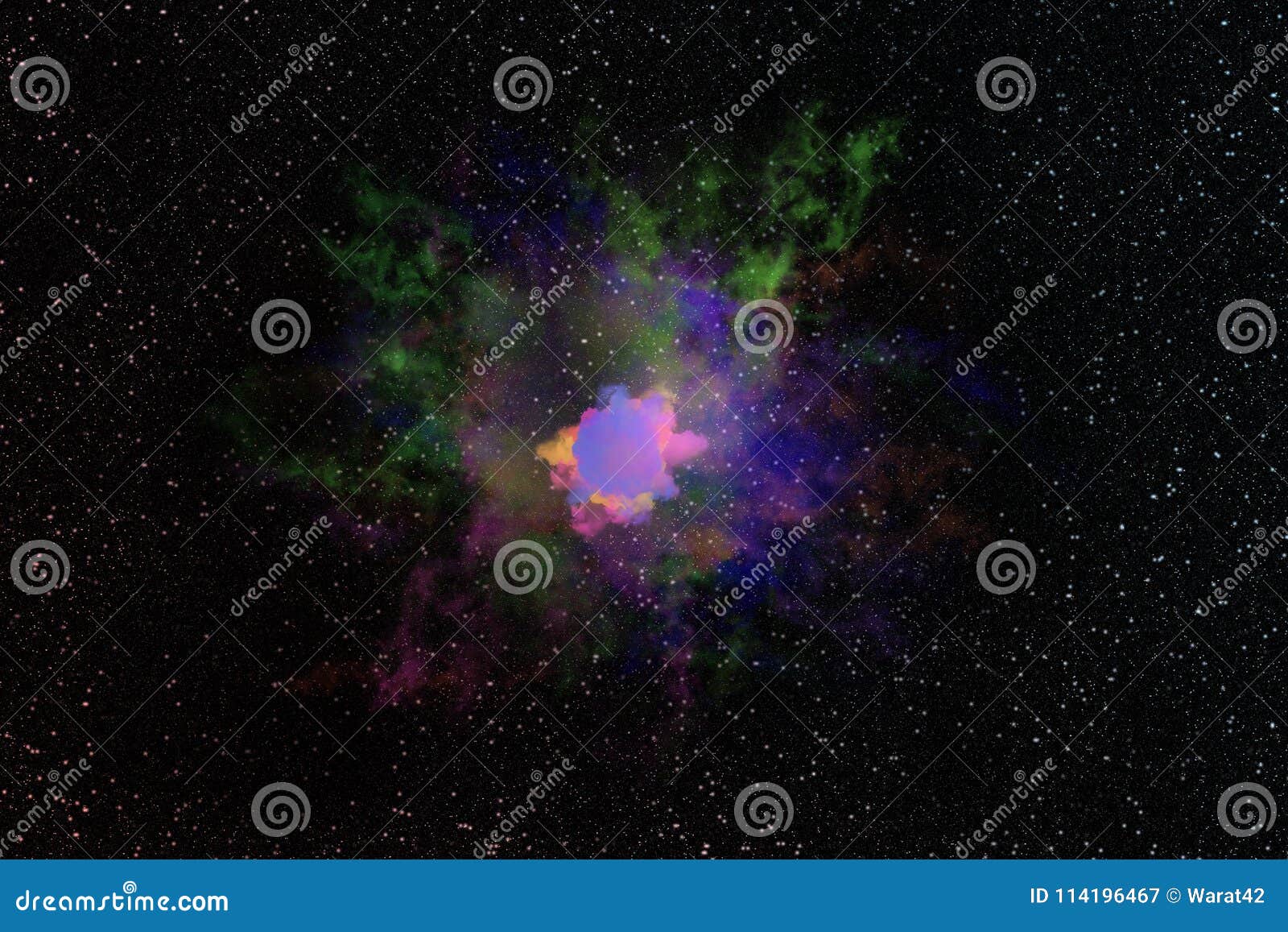 Explosion in Galaxy Abstract Background Stock Illustration ...