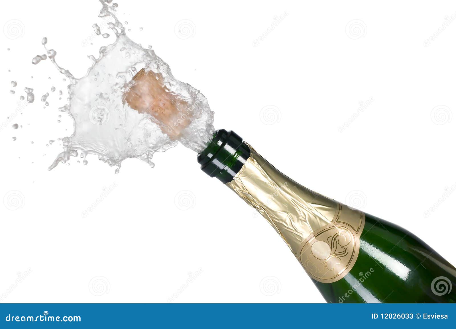 Bouteille De Champagne Qui Explose