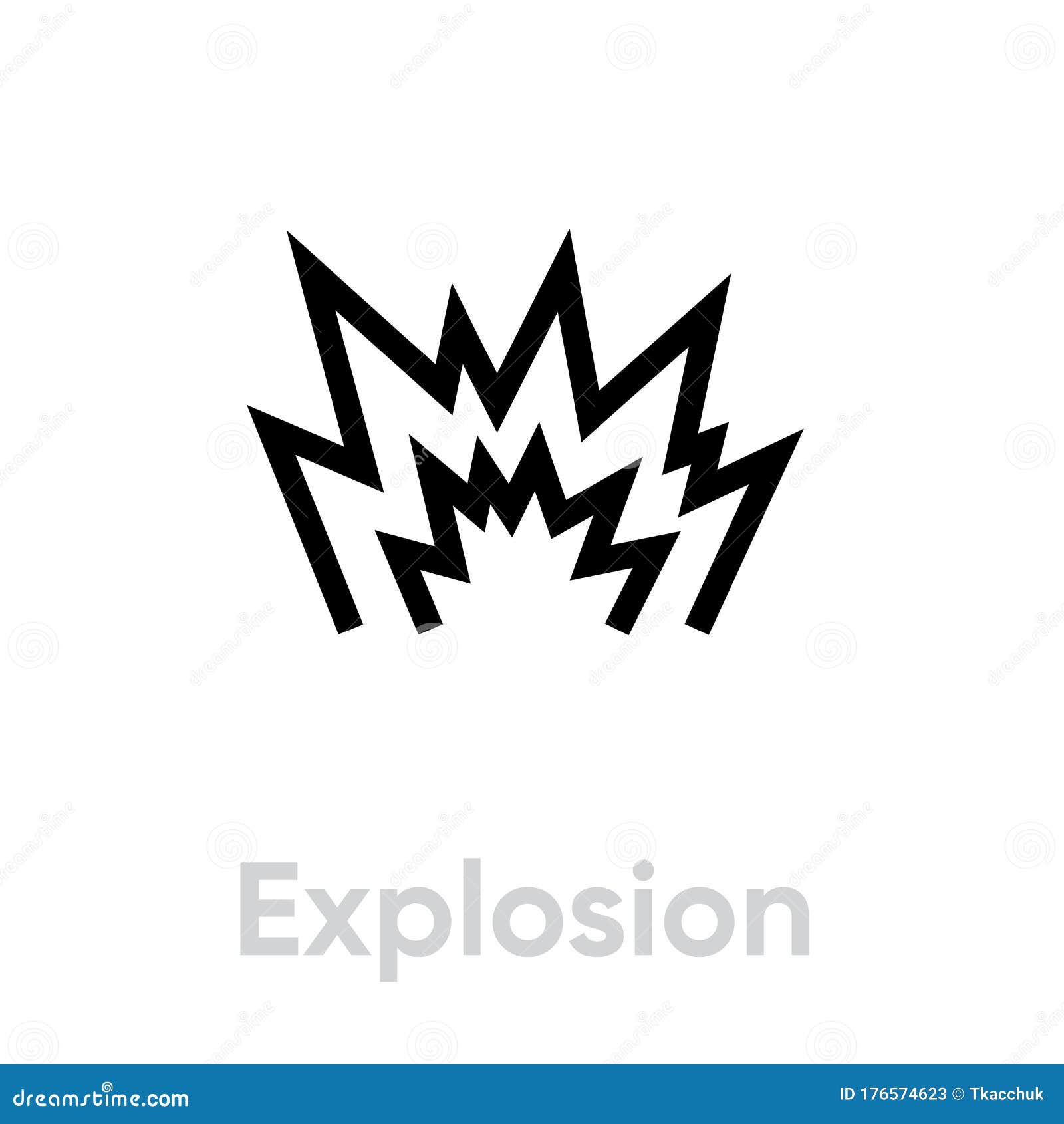 Explosion Gun Shot Icon. Editable Line Vector Stock Vector ... Explosion Gun Shot Icon. Editable Line Vector Stock Vector ...