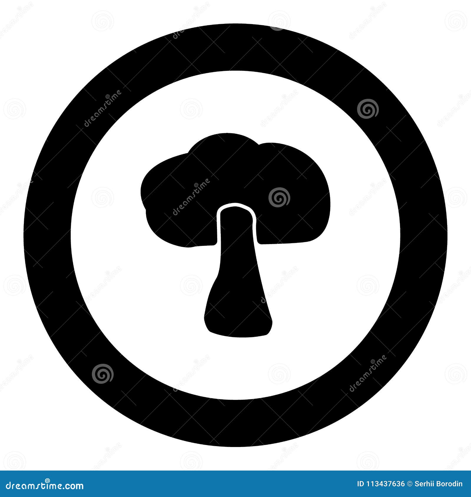 Explosion Icon Black Color in Circle Stock Vector - Illustration of ...