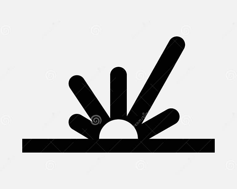 Explosion Icon. Explosive Bomb Explode Burst Spark Radial Light Flash ...