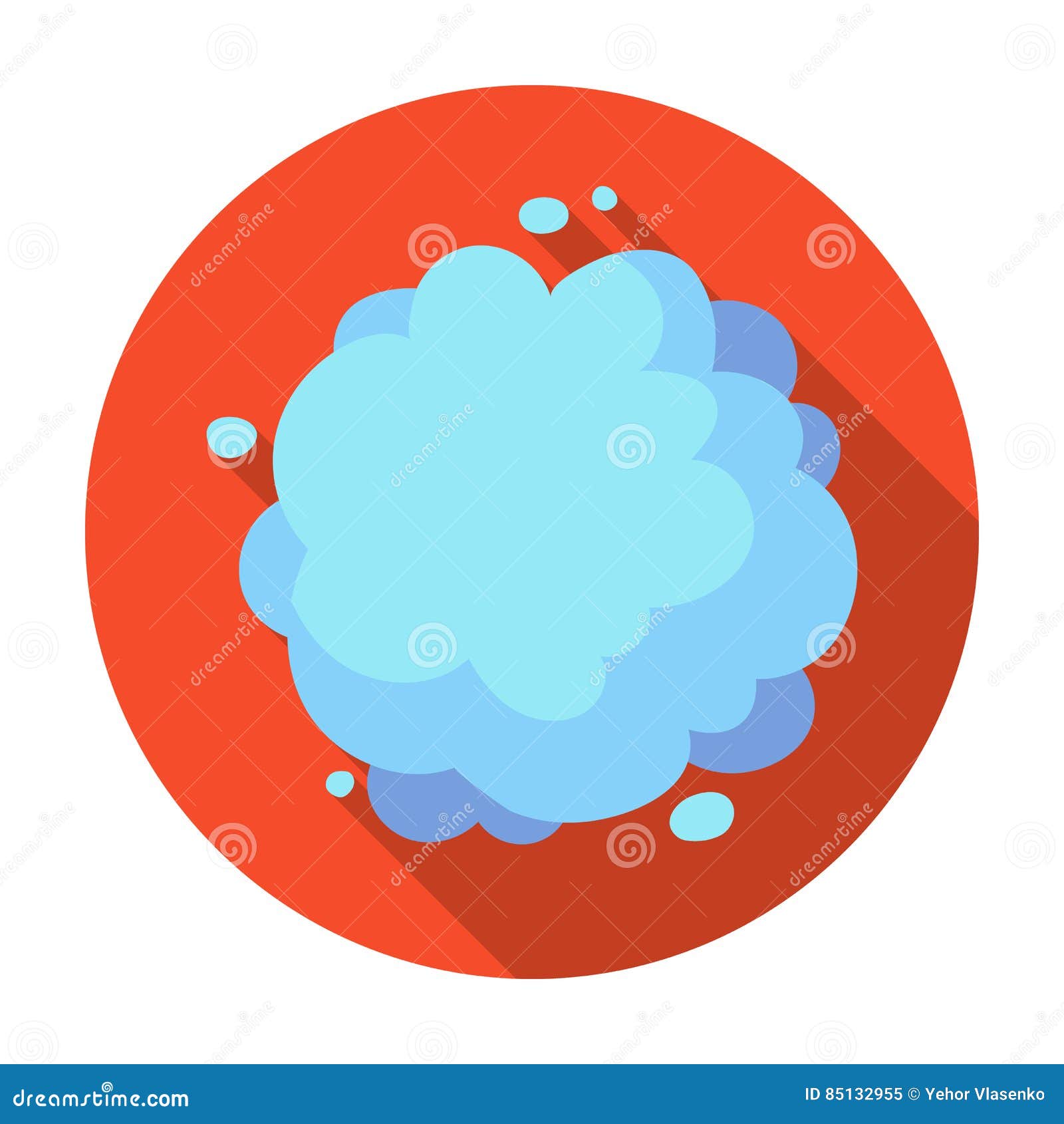 Explosion Icon in Flat Style Isolated on White Background. Explosions ...